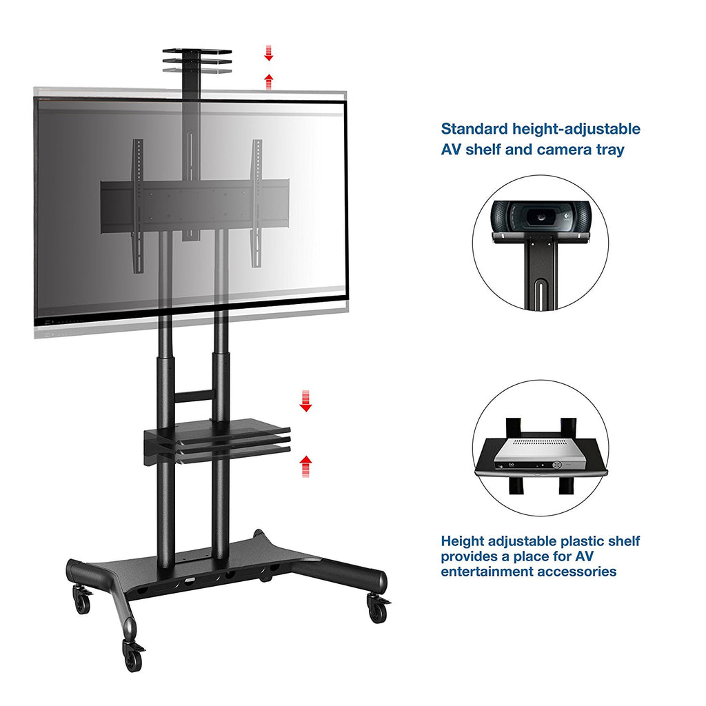 TV Cart -AVA1800-70-1P for Large TVs – NB TV Mount